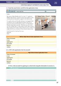 İngilizce 11 - Hobbies and Skills