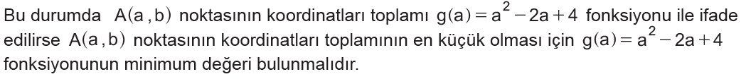 Türev - Maksimum ve Minimum Problemleri - Örnek 3