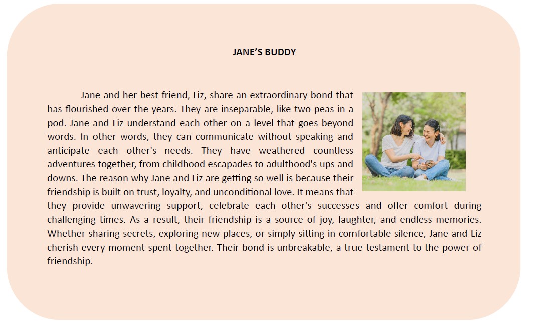 Friendship - Theme 2 - 12th Grade