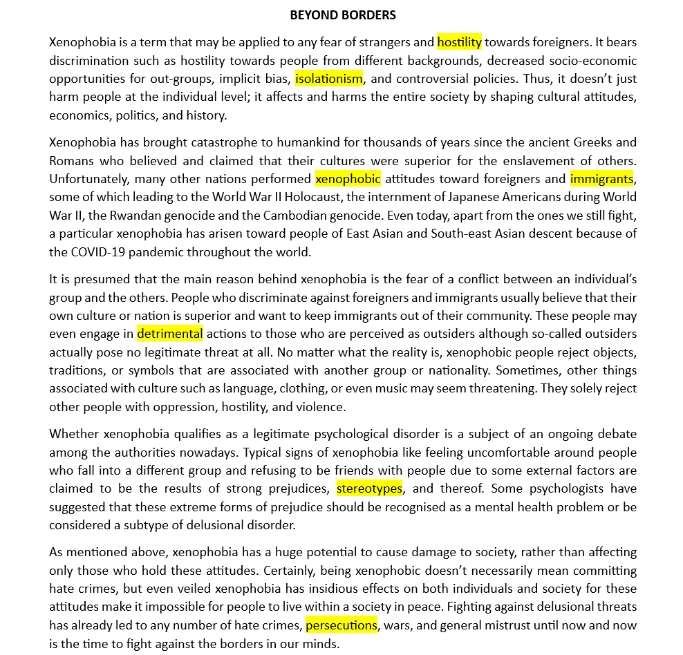 IMMIGRATION - Progress 12 Immigration 2A Reading-b
