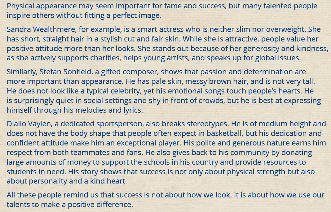 PERSONAL LIFE: PHYSICAL APPEARANCE & PERSONALITY - 25/l