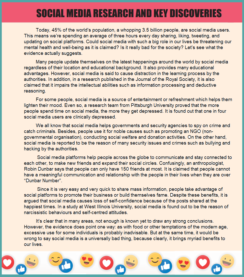 SOCIAL MEDIA - THEME 3- 3B- Reading b