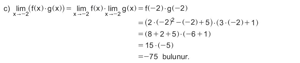 Türev - Limitin Özellikleri ve Uygulamaları