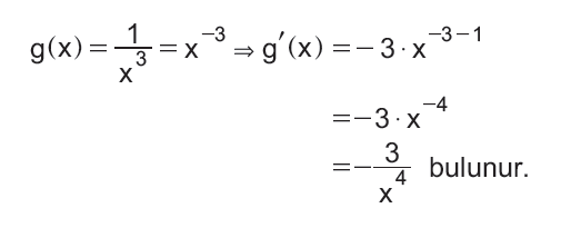 Türev - Türev Kavramı - Örnek 13