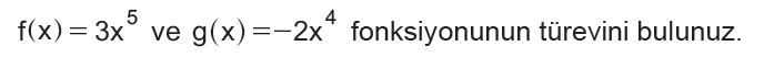 Türev - Türev Kavramı - Örnek 12