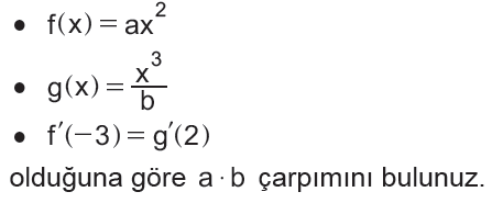 Türev - Türev Kavramı - Örnek 24