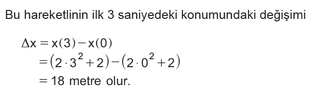 Türev - Türev Kavramı - Örnek 1