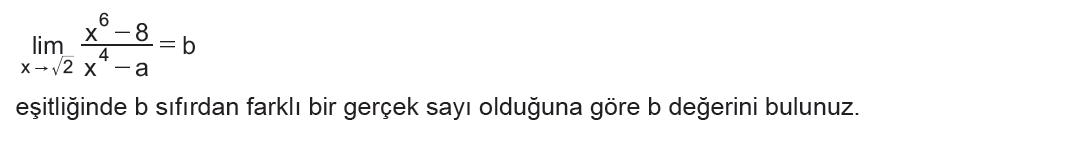 Türev - Limitin Özellikleri ve Uygulamaları - Örnek 23