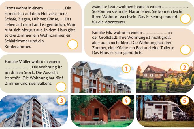 Unterkunft - 2. Wo wohnen sie?